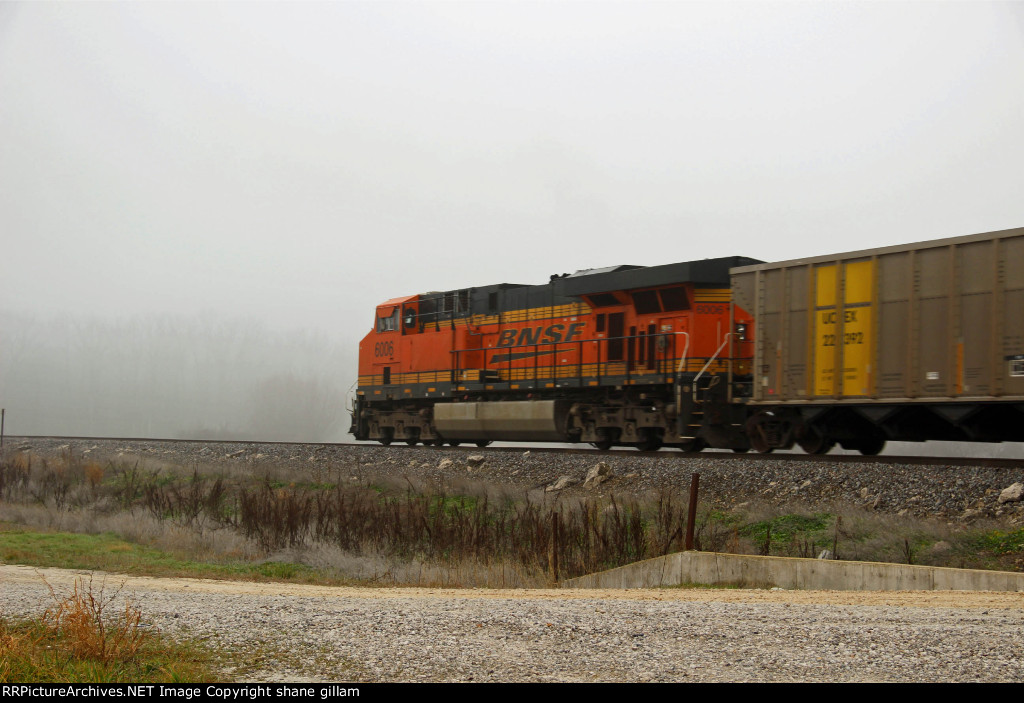 BNSF 6006 Runs dpu.